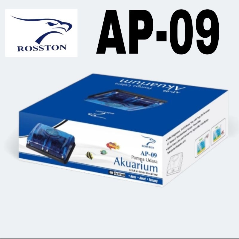 Jual Mesin Pompa Gelembung Aerator Udara 4 Lubang Transparan Rosston AP 09 | Shopee Indonesia