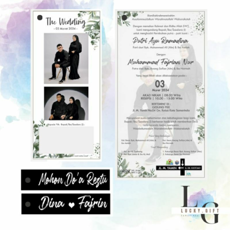 Jual Undangan Nikah Custom 2 Layer | Shopee Indonesia