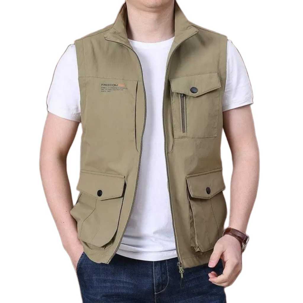 Jual Rompi Pria Jaket Kasual Kualitas Tinggi Pria Outerwaer Pria Jaket ...