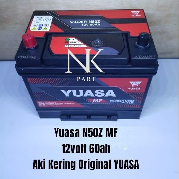 Jual Aki Mobil Nissan Terano, Tata HT, Super Ace, Pickup Accu Yuasa N50Z MF 60Ah | Shopee Indonesia