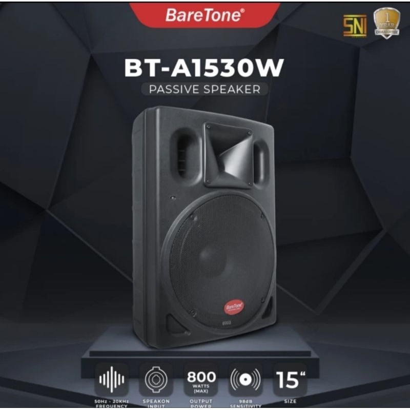 Jual BareTone BT-A1530W Original Speaker Pasif 15 Inch RMS 800 Watt Harga 1 Pcs | Shopee Indonesia