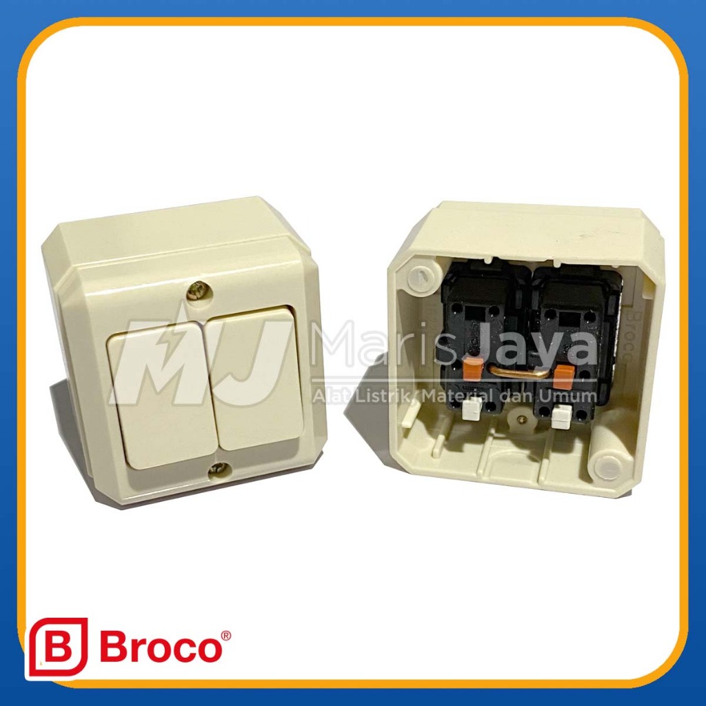 Jual Saklar Seri / Saklar Dua/ Saklar Ganda / Saklar Double BROCO NEW ...