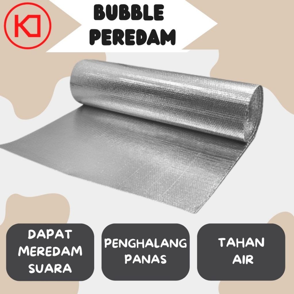 Jual Bubble Wrap Aluminum Foil Roll Insulasi Atap Peredam Panas Dingin ...