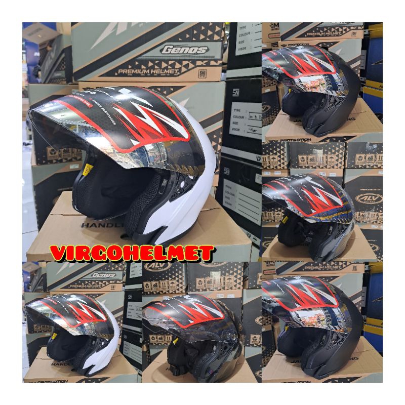Jual HELM ALV GENOS BLUETOOTH ORIGINAL SNI | Shopee Indonesia