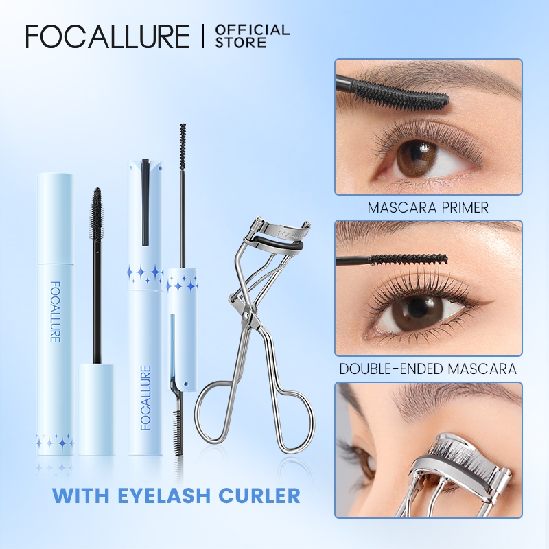 Jual FOCALLURE 2PCS Set Mascara Primer & 2MM Ultra-fine Waterproof ...