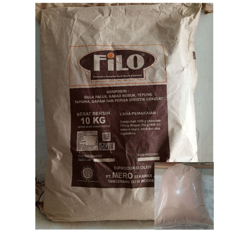 Jual coklat bubuk filo / coklat bubuk manis / filling bubuk 500gr ...