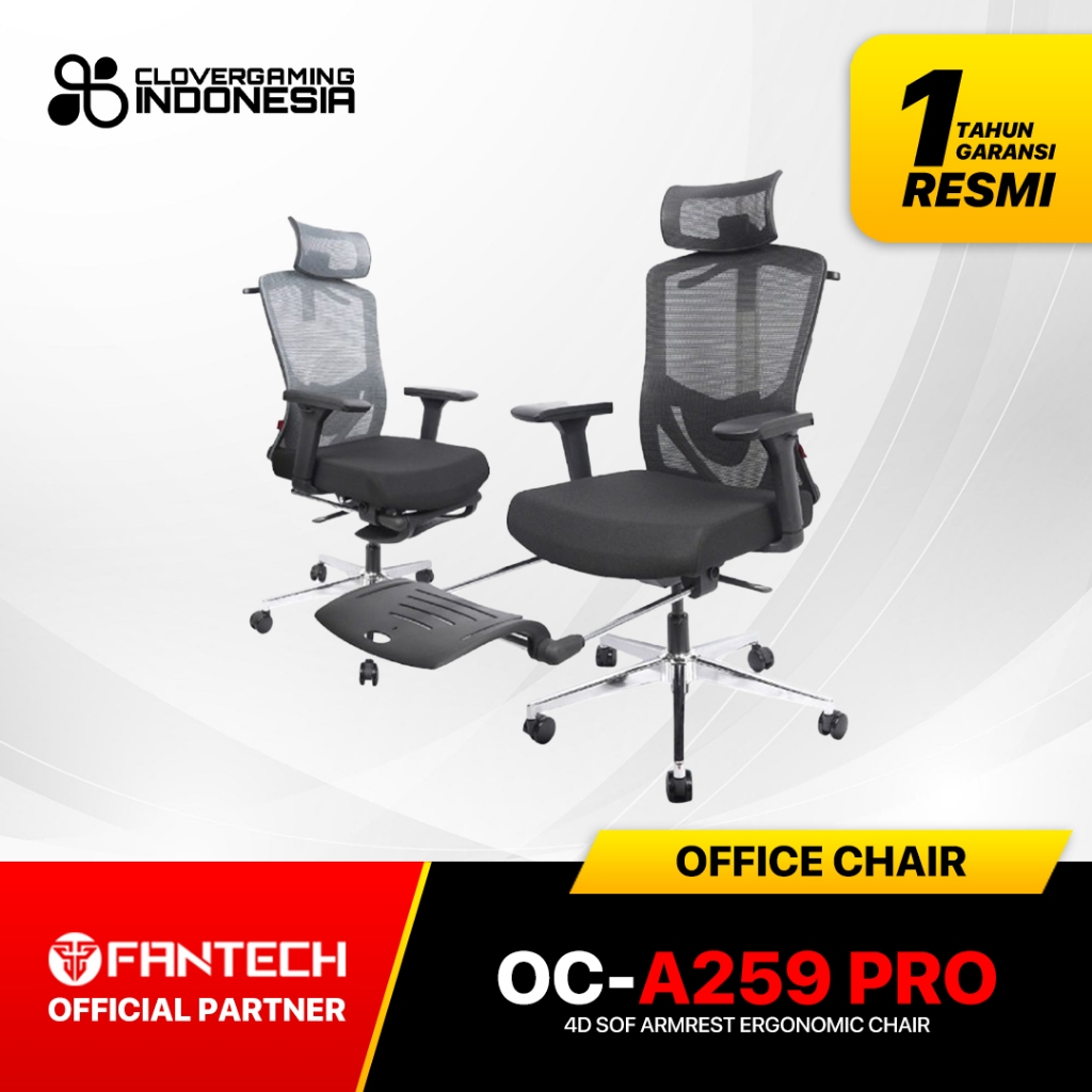 Jual Fantech OCA259 Pro / OC-A259 Pro Premium Office Chair Kursi Kerja ...