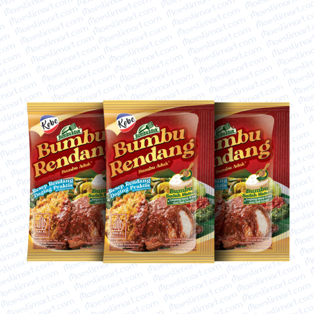 Jual Kobe Bumbu Rendang 20 gr Rencengan isi 10 sachet | Shopee Indonesia