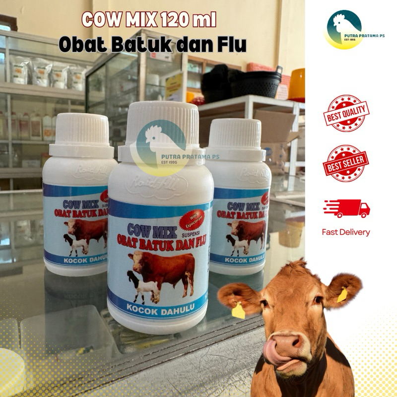 Jual COW MIX 120 ml Obat Batuk dan Flu Sapi, Kambing, Domba, Kerbau ...