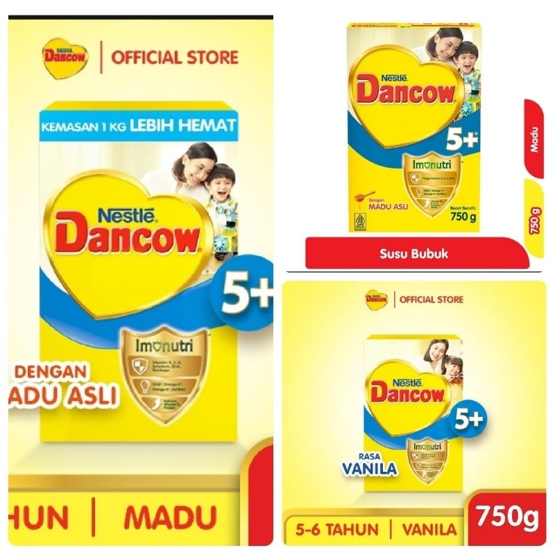 Jual Nestle Dancow 5+ Madu / Vanila / Cokelat | Shopee Indonesia