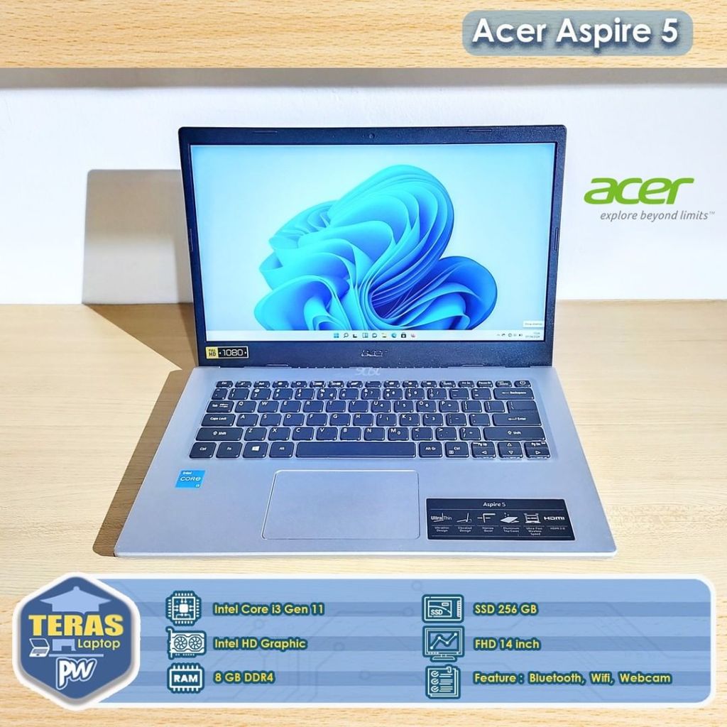 Jual Acer Aspire 5 Intel Core I3 gen 11 8 GB DDR4 SSD 256 GB | Shopee ...