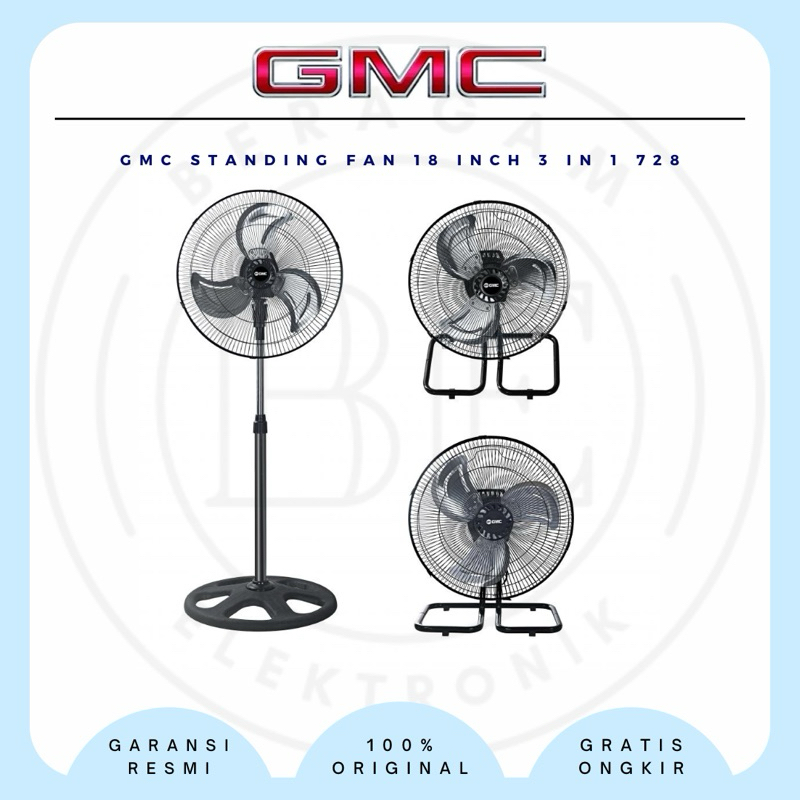 Jual GMC Standing Fan 18 Inch 3 in 1 BM-728 | Shopee Indonesia