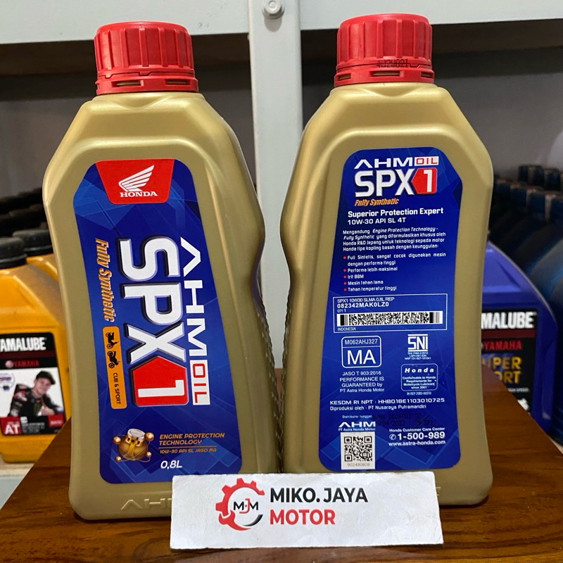 Jual OLI SPX 1 0,8 LITER SAE 10W-30 ASLI ORIGINAL | Shopee Indonesia