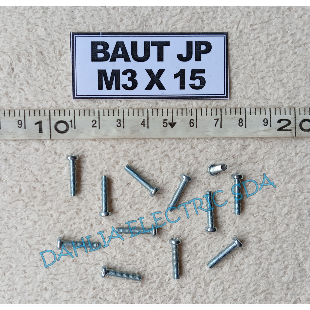 Jual Baut JP M3 X 15MM | Shopee Indonesia