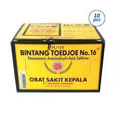 Jual [BOX] Obat Puyer Pereda Sakit kepala No.16 Bintang Toedjoe (1 Pack ...