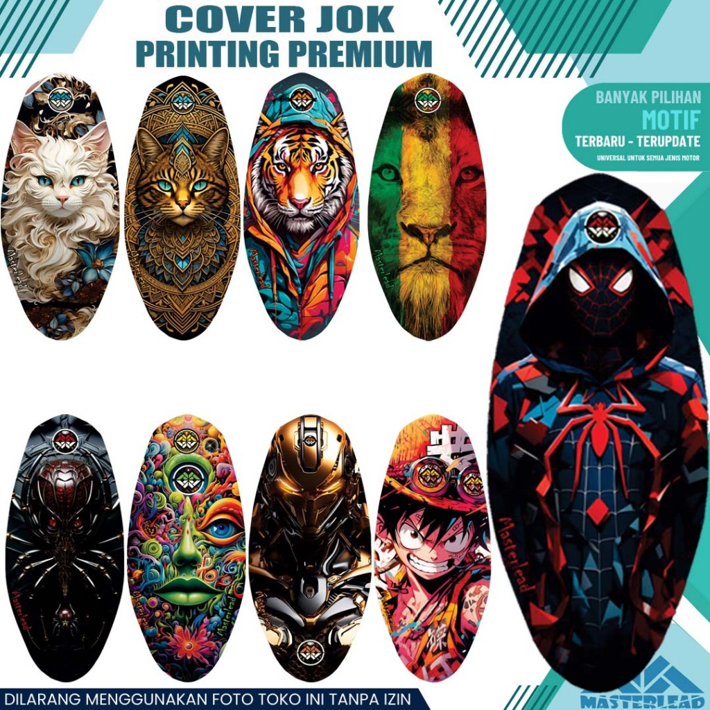 Jual SARUNG COVER JOK MOTOR FULL PRINT WATERPROOF VARIO 125 150 160 PCX ...