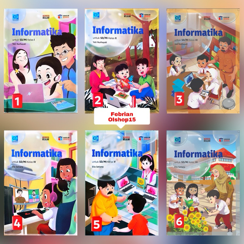 Jual BUKU INFORMATIKA SD/MI KELAS 1 2 3 4 5 6 KURIKULUM MERDEKA GRAFINDO | Shopee Indonesia