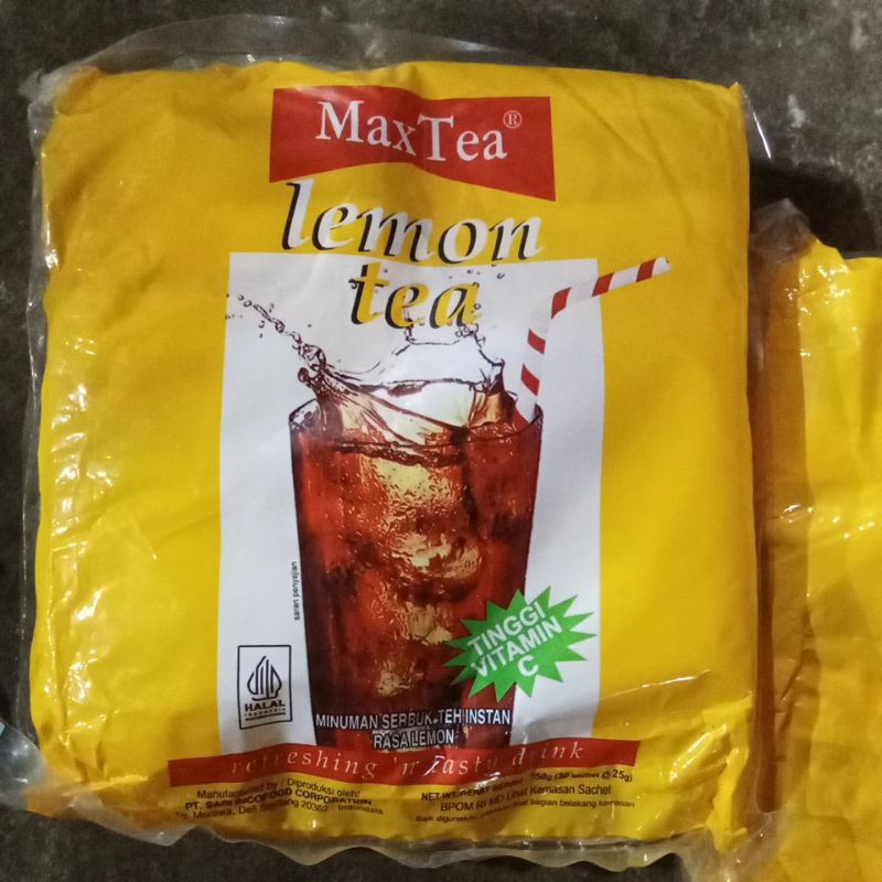 Jual maxTea lemon tea 750g(30sachet@25g) | Shopee Indonesia