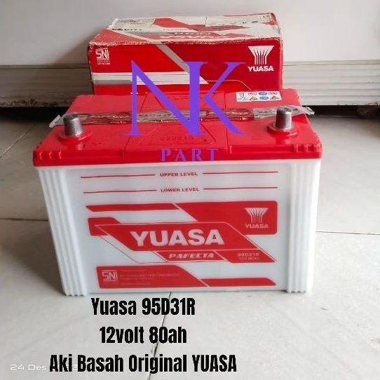 Jual Aki Mobil Yuasa 95D31R Pafecta 12v 80Ah Accu Basah Original YUASA ...