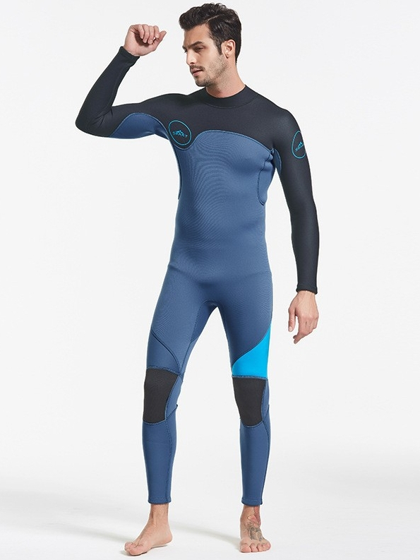 Jual SBART One-piece wetsuit 3mm wet suit warm and cold-proof ...