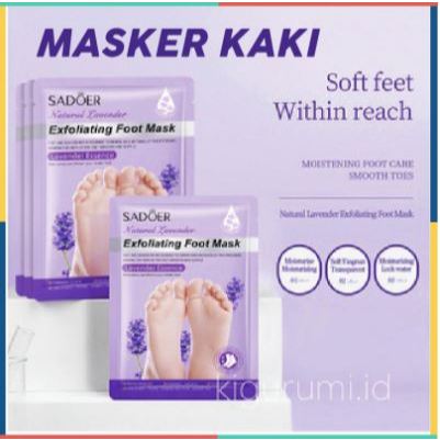 Jual SADOER Masker Kaki Lavender Foot Mask Exfoliating Kelupas Kulit ...