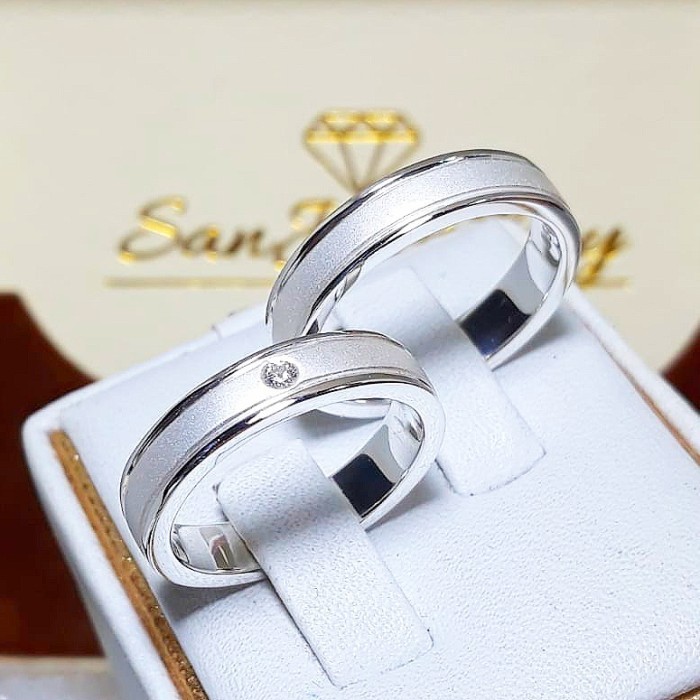 Jual Cincin Couple TITANIUM Model Mata Anti Karat Cincin Wedding ...