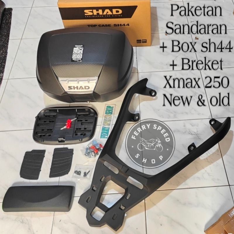 Jual Paketan Box Shad Sh44 Sh 44 Plus Sandaran Plus Bracket Breket Box ...
