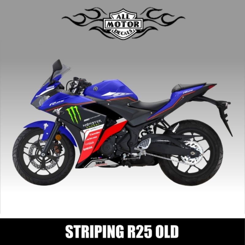 Jual Stiker Striping Yamaha R25 Old / Decal Motor R25 Lama / Sticker ...