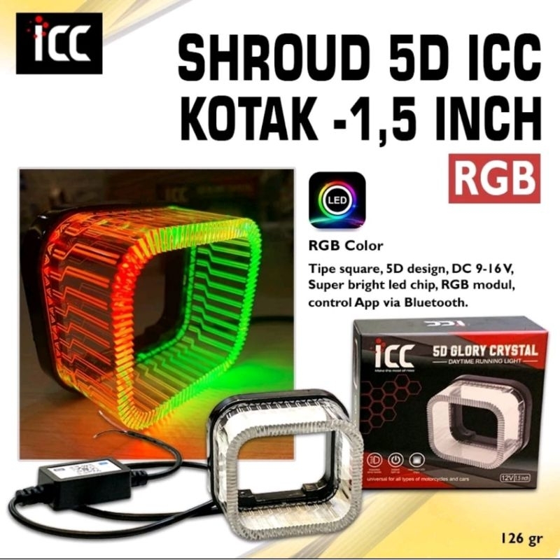 Jual Shroud 5D 1,5inch RGB Matrix Bluetooth app icc | Shopee Indonesia