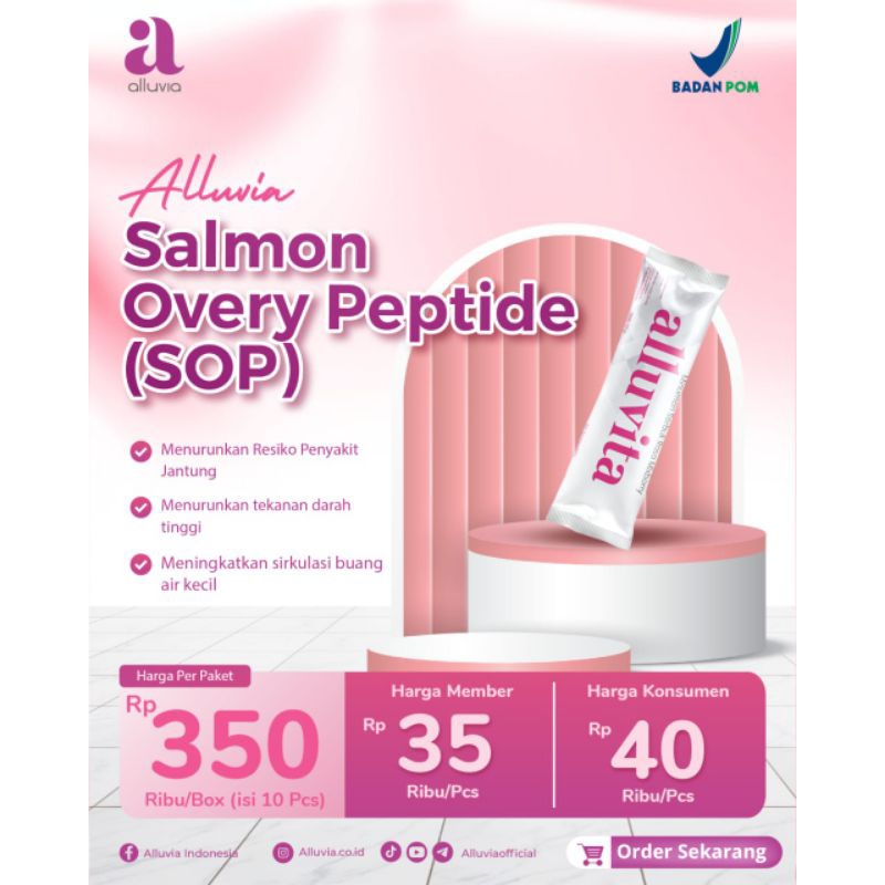 Jual Alluvita SOP salmon overy peptide per sachet/pcs original | Shopee ...