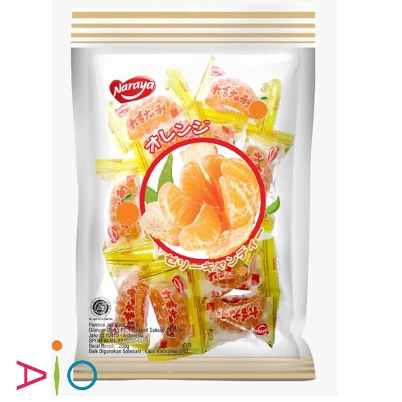 Jual NARAYA Permen Jelly Jeruk Mandarin | Orange Jelly | TYL Orange ...