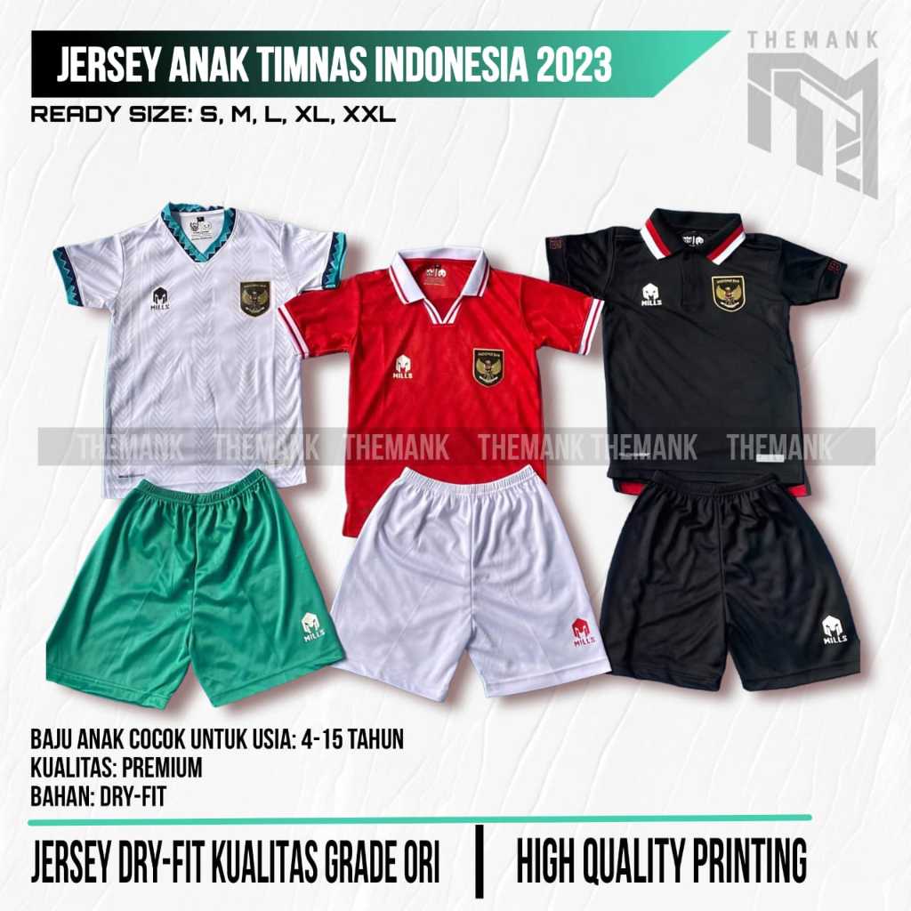 Jual Jersey Anak Timnas Indonesia 2023 2024 2025 Premium Terbaru - Setelan Kaos Jersey Anak ...