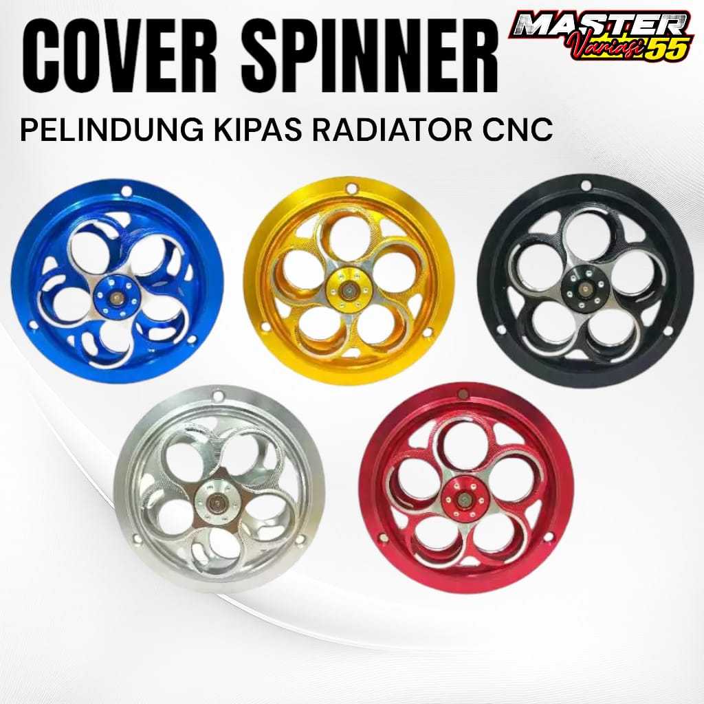 Jual Cover Fan Spinner Vespa Sprint Model Kembang Full CNC Vespa PNP ...