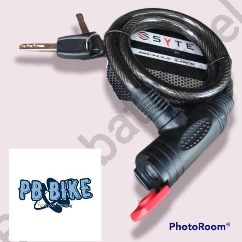 Jual Kunci / Gembok / Pengaman Sepeda Syte Spiral Tebal Kuat dan Awet ...