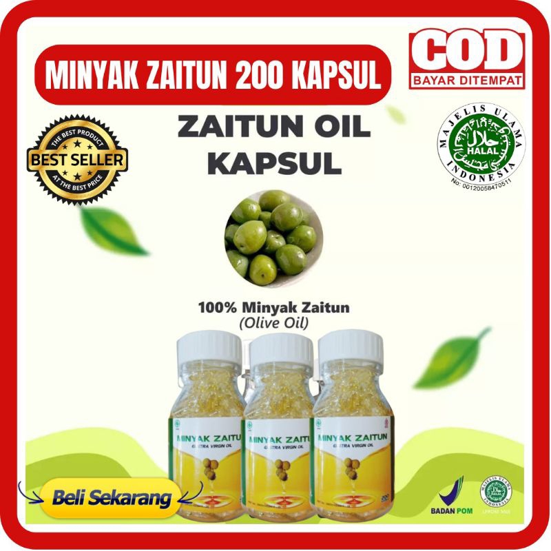Jual 𝗠𝗜𝗡𝗬𝗔𝗞 𝗭𝗔𝗜𝗧𝗨𝗡 𝗞𝗔𝗣𝗦𝗨𝗟 𝗘𝗞𝗦𝗧𝗥𝗔 𝗩𝗜𝗥𝗚𝗜𝗡 𝗢𝗜𝗟 𝟮𝟬𝟬 - KAPSUL MINYAK ZAITUN ...