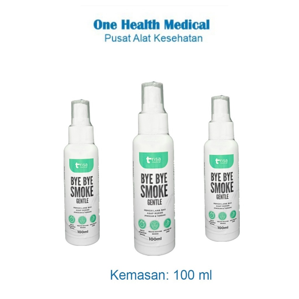Jual TRISA - Bye Bye Smoke Gentle 100ml Spray / 𝐈𝐧𝐬𝐭𝐚𝐧 𝐒𝐦𝐨𝐤𝐞/𝐀𝐩𝐩𝐥𝐢𝐜𝐚𝐛𝐥𝐞 𝐨𝐧 𝐡𝐚𝐧𝐝𝐬 | Shopee Indonesia