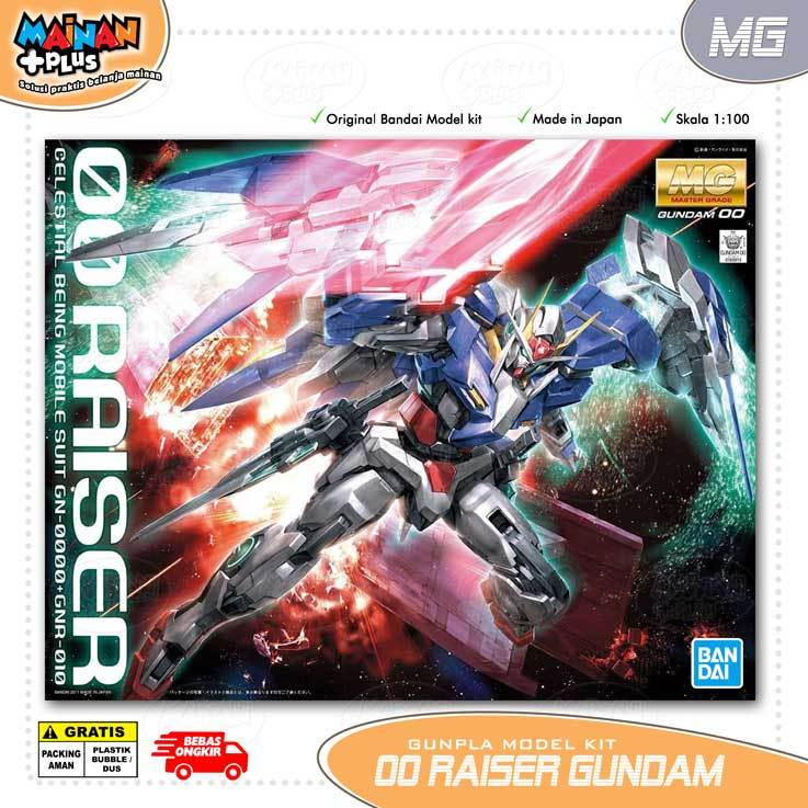 Jual MG OO RAISER GUNDAM MASTER GRADE 1/100 ORIGINAL BANDAI GUNPLA MODEL KIT | Shopee Indonesia