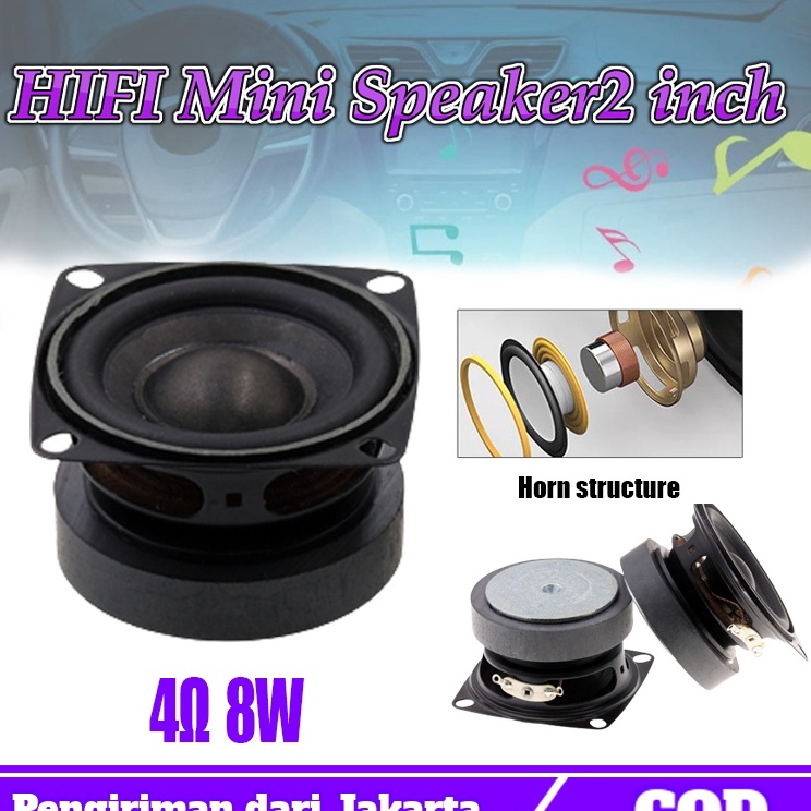 Jual Barang spotHIFI Mini Speaker 2 Inch Subwoofer Bass 4 Ohm 8 Watt ...