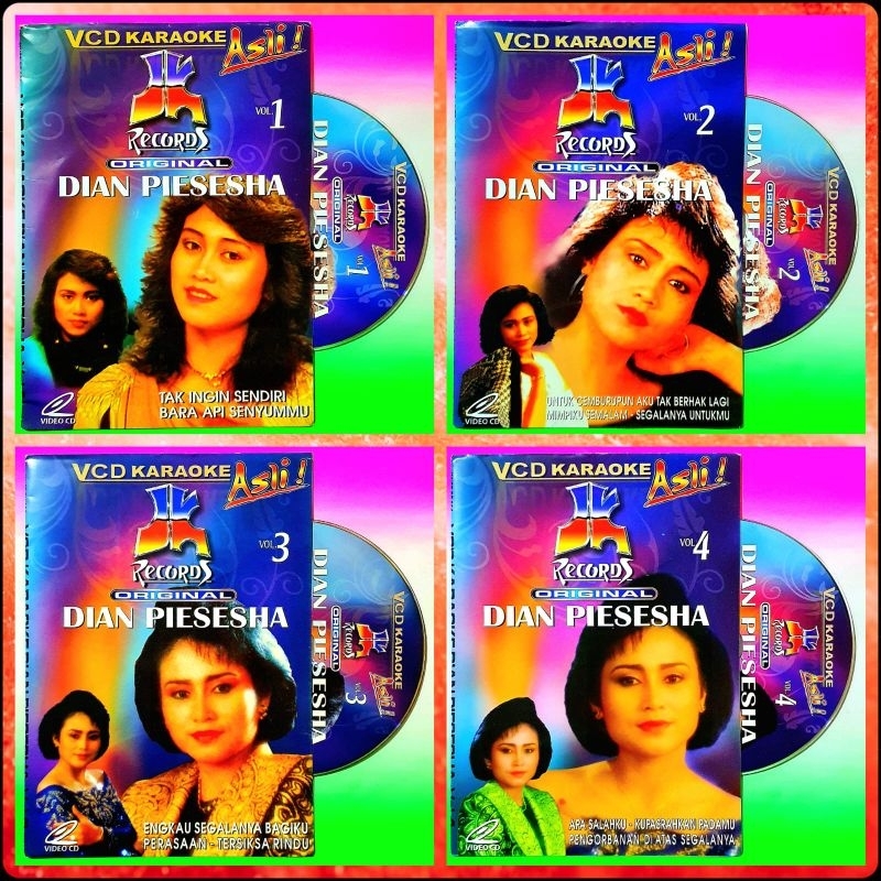 Jual KASET VCD LAGU DIAN PIESESHA BISA KARAOKE-VOCAL ON OF AKTIF-LAGU KARAOKE POP INDONESIA ...