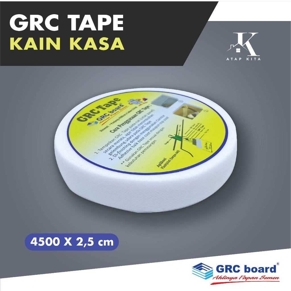 Jual GRC TAPE / LAKBAN GRC / KAIN KASA / KASA COMPOND GYPSUM | Shopee ...