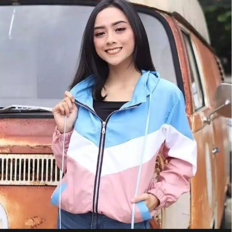 Jual AZEL COMBY Jaket || PEDRO JAKET Jipper Kombinasi || JAKET PARASUT OUTDOR | Shopee Indonesia