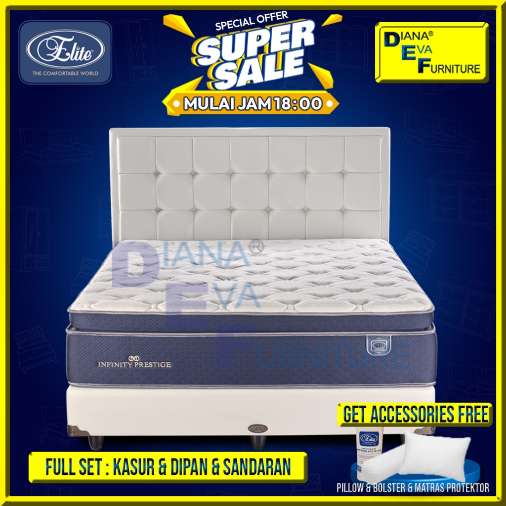 Jual Elite Infinity Prestige Full Set Kasur Springbed Shopee Indonesia