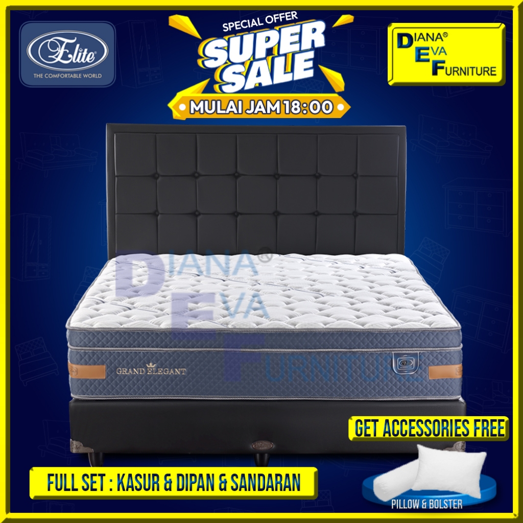 Jual Elite Grand Elegant Full Set Kasur Springbed Shopee Indonesia