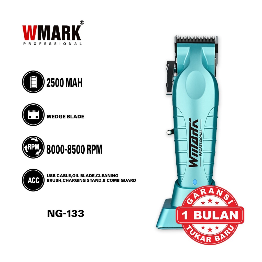 Jual WMARK NG-133 Cordless Clipper 8000-8500 Rpm Alat Cukur Rambut Barbershop Original | Shopee ...