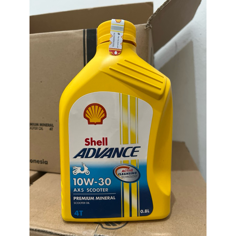 Jual Oli Shell Advance AX5 800ML Oli Motor Bebek 4Tak SAE 15W-40 Matic ...