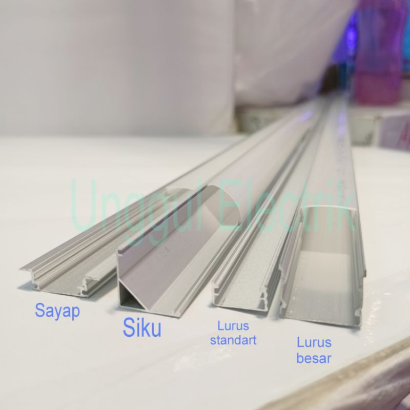 Jual Casing led strip housing lampu led bar rumah lampu aluminium ...