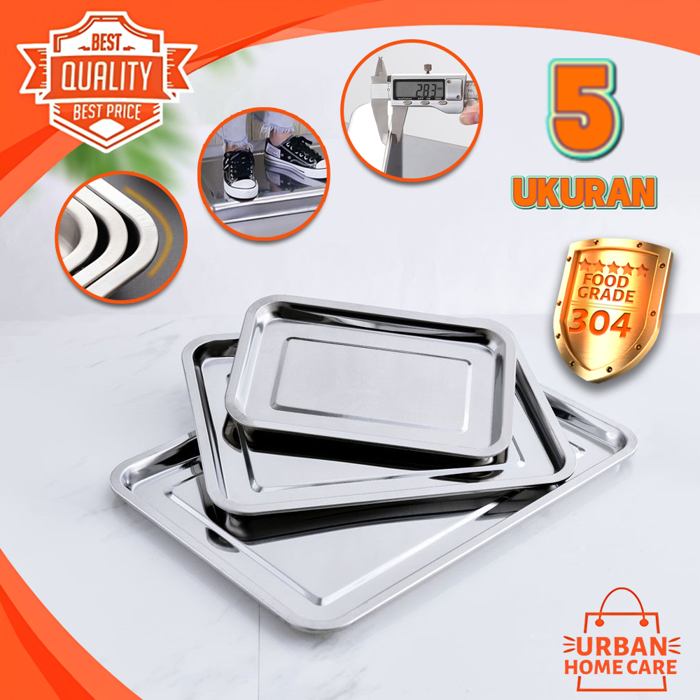 Jual URBAN NAMPAN STAINLESS PERSEGI 5 Ukuran 304 Food Grade Stainless ...