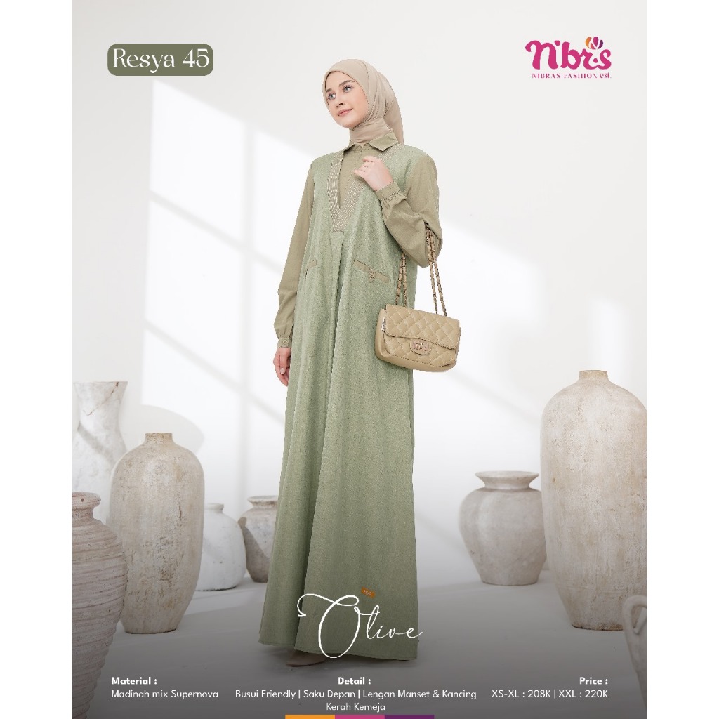 Jual RESYA 45 GAMIS NIBRAS TERBARU | Shopee Indonesia