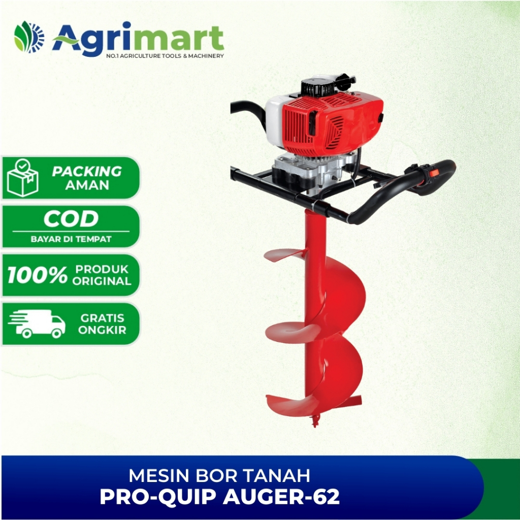 Jual Mesin Bor Tanah 25 cm Proquip Auger 62 Alat Penggali Tanah Biopori ...