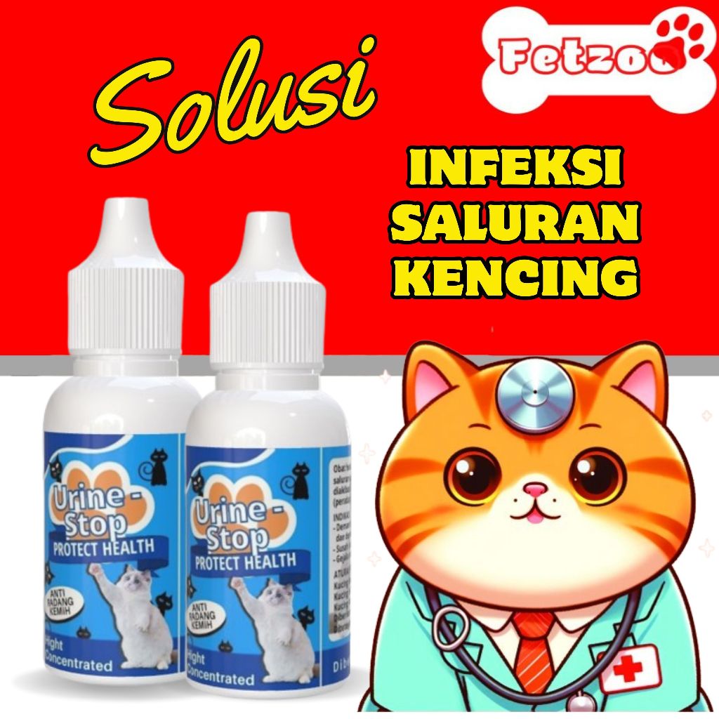 Jual Obat Kucing Infeksi Saluran Kencing Anti Radang Kemih Sakit Susah ...